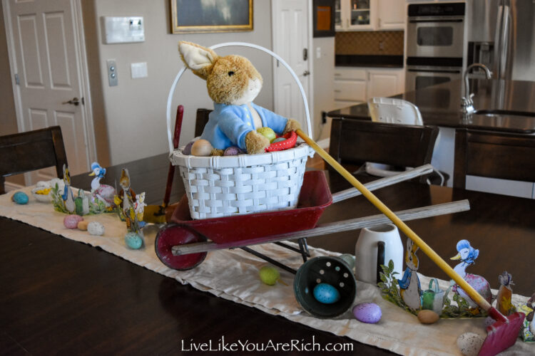 Peter Rabbit Easter Tablescape-5 - Live Like You Are Rich