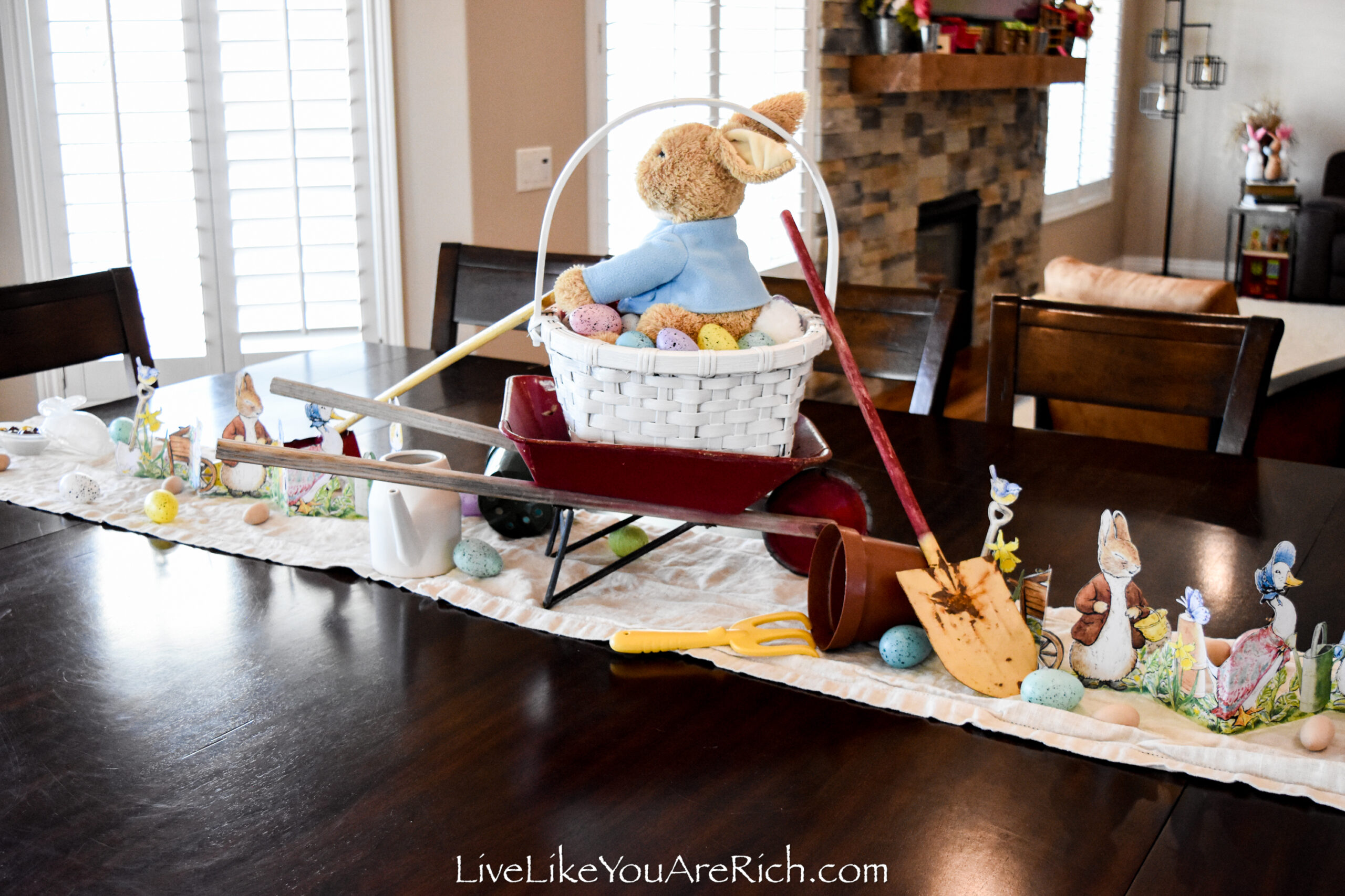 Peter Rabbit Easter Tablescape-9 - Live Like You Are Rich