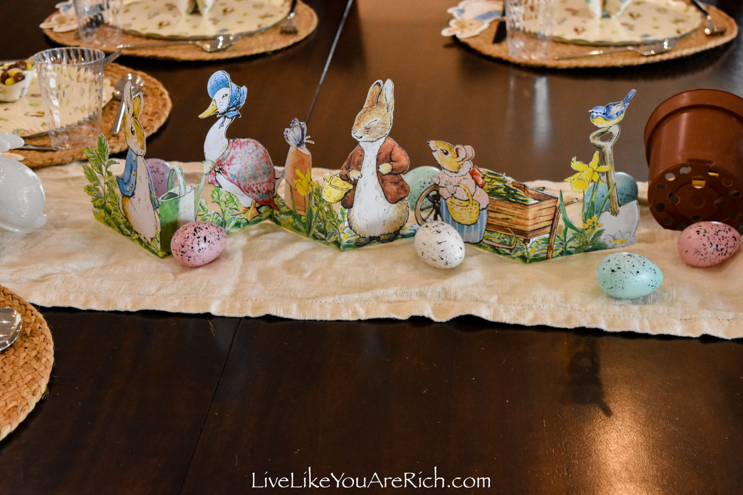 Peter Rabbit Spring Tablescape-7-2 - Live Like You Are Rich