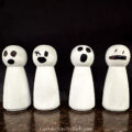 Wooden Peg Ghost Dolls - Live Like You Are Rich