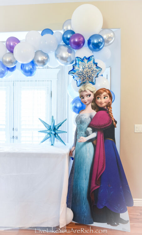 Frozen Birthday Party for a Four Year Old - Live Like You Are Rich
