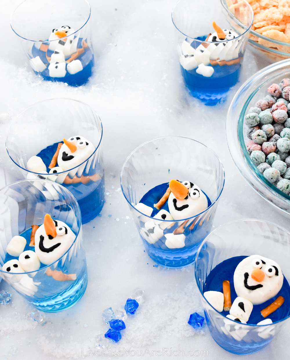 Olaf summer snowman jello-2 - Live Like You Are Rich