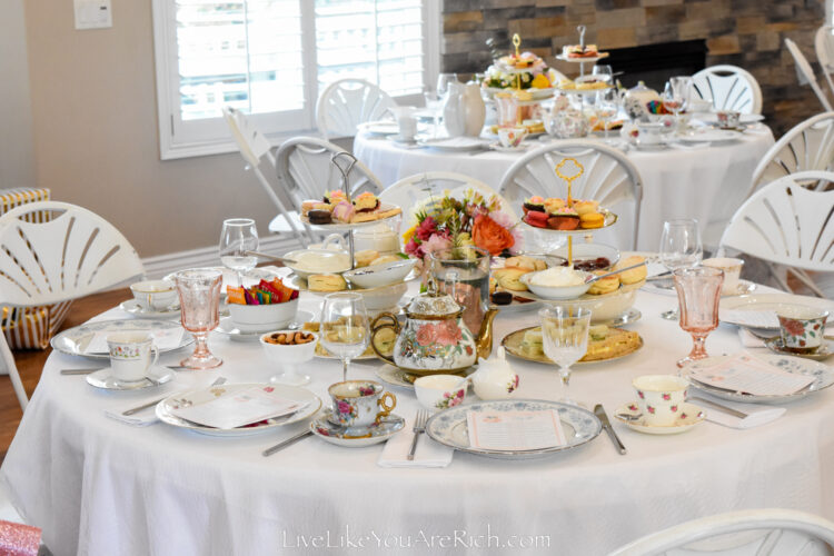 Authentic Afternoon Tea Bridal Shower - Live Like You Are Rich