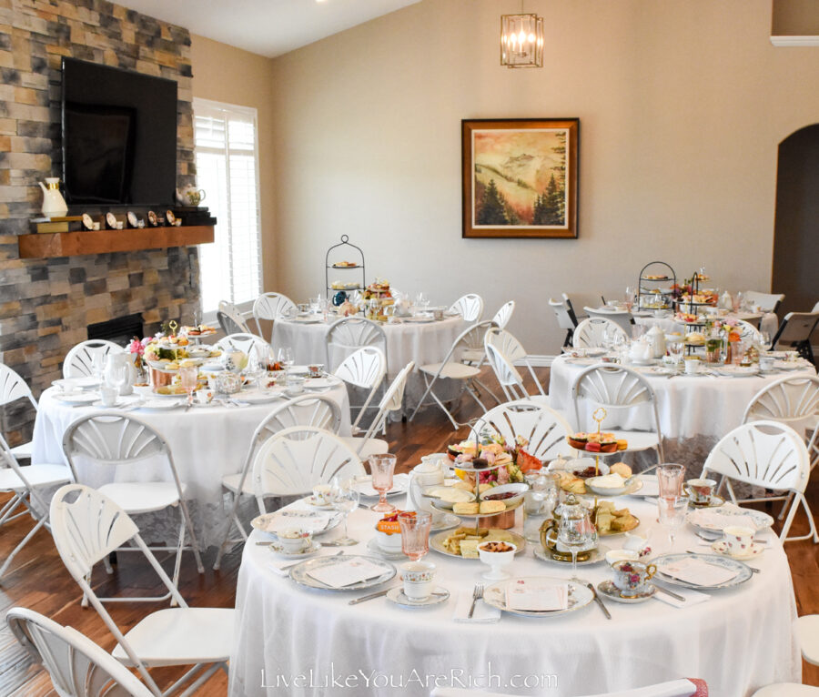 Authentic Afternoon Tea Bridal Shower - Live Like You Are Rich