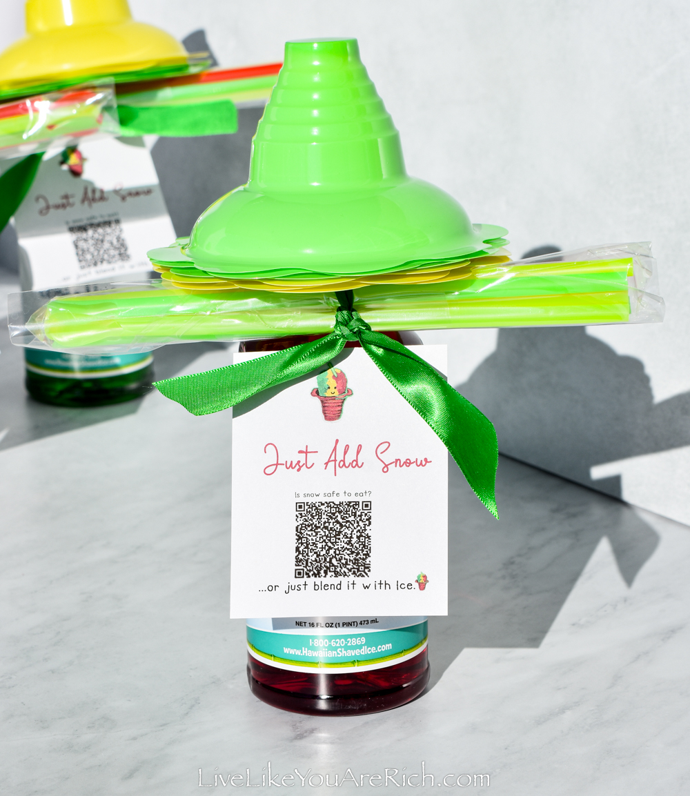 Christmas Neighbor Gift Just Add Snow...Snow Cones-5 - Live Like You ...