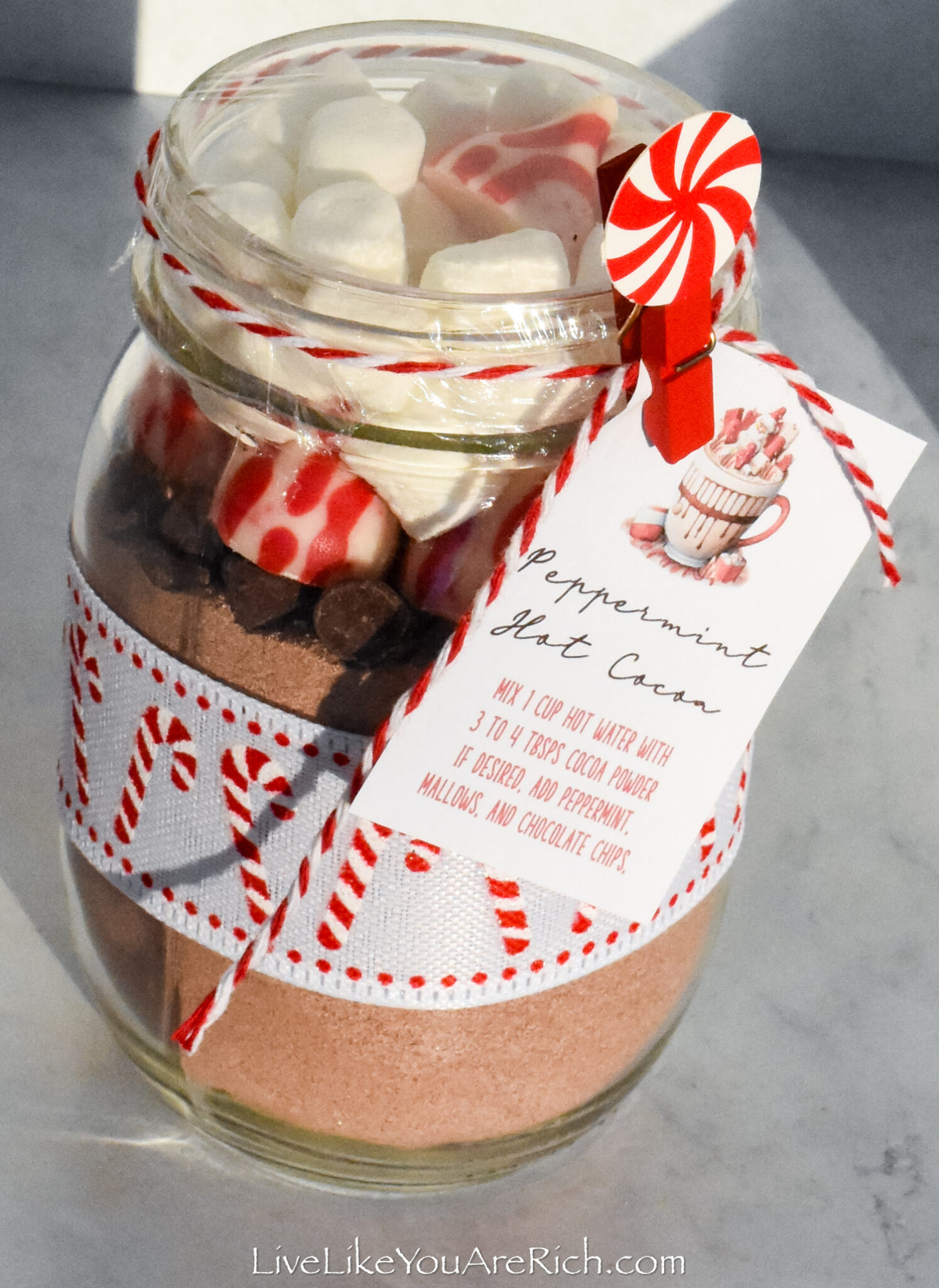 Hot Cocoa in a Jar Recipe Plus a Free Printable - Live Like You Are Rich