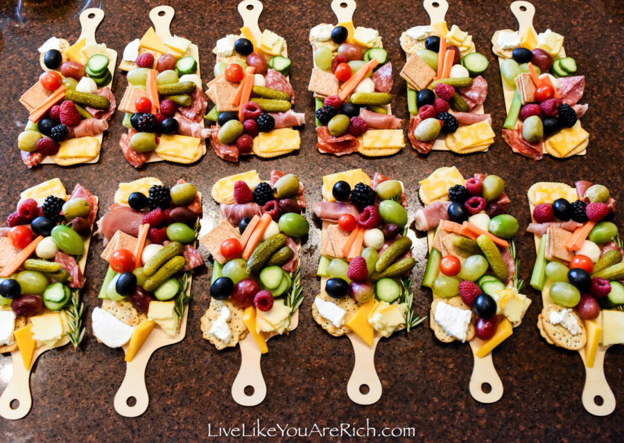 Neighbor Christmas Gift Small Charcuterie Boards - Live Like You Are Rich