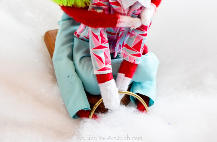 Elf on the Shelf: Sledding - Live Like You Are Rich