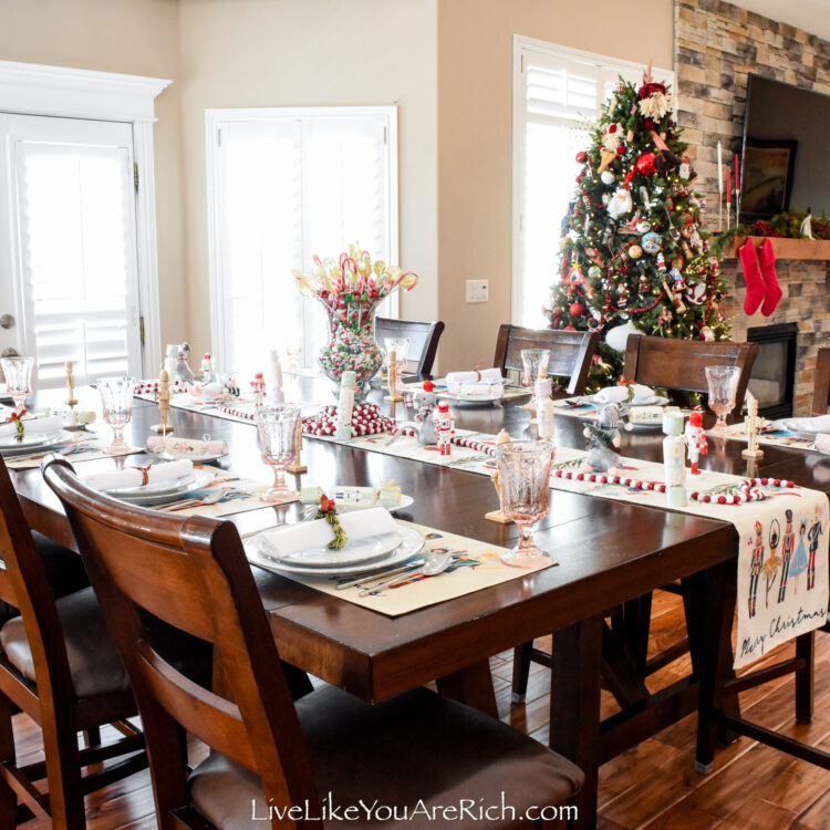 Nutcracker Tablescape - Live Like You Are Rich