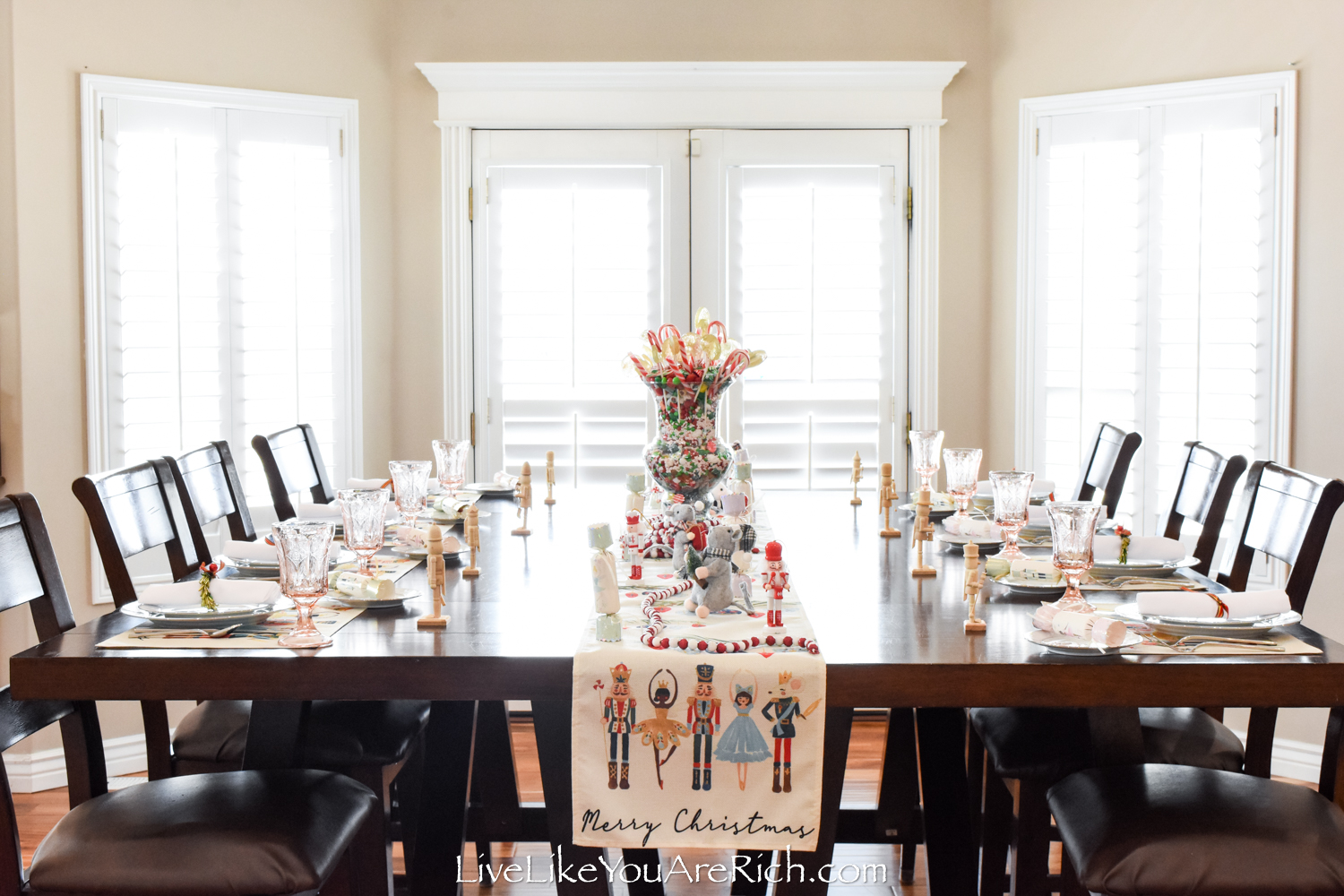 Nutcracker Tablescape - Live Like You Are Rich