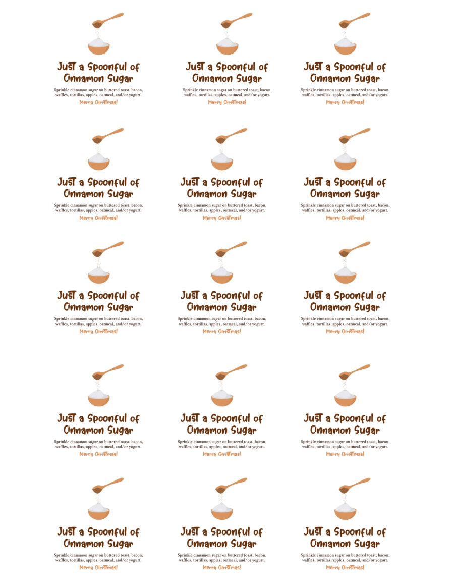 Neighbor Christmas Gift: Just a Spoonful of Cinnamon Sugar Plus a Free ...