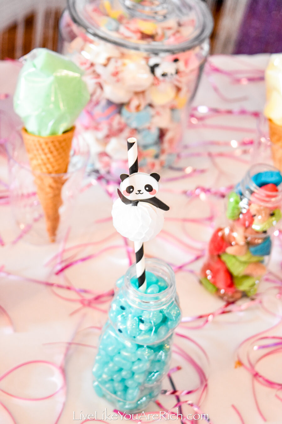 Kids' Birthday Party Candy Bar - Live Like You Are Rich