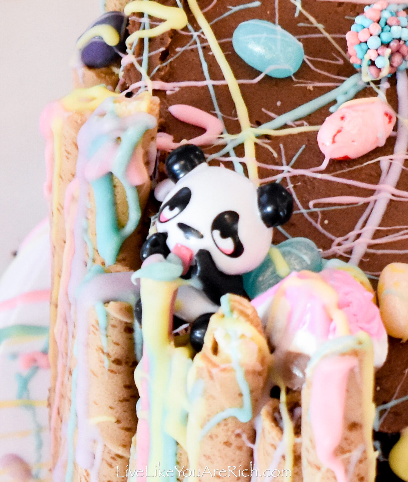 Panda Candy Chocolate Cake - Live Like You Are Rich