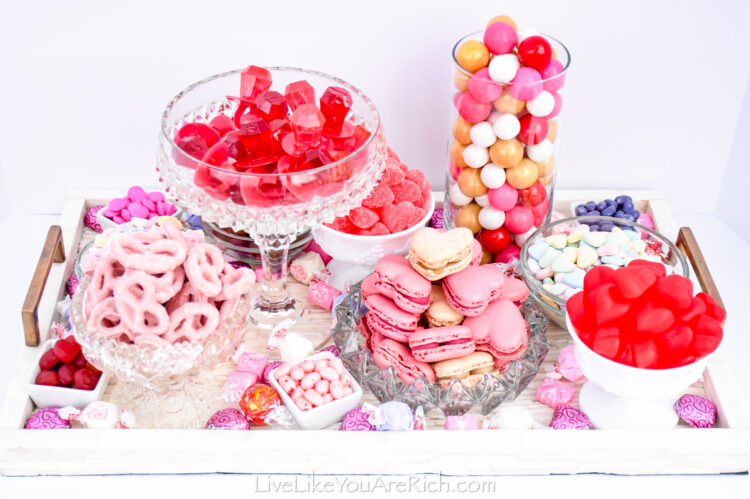 Valentine's Day Treat Tray - Live Like You Are Rich