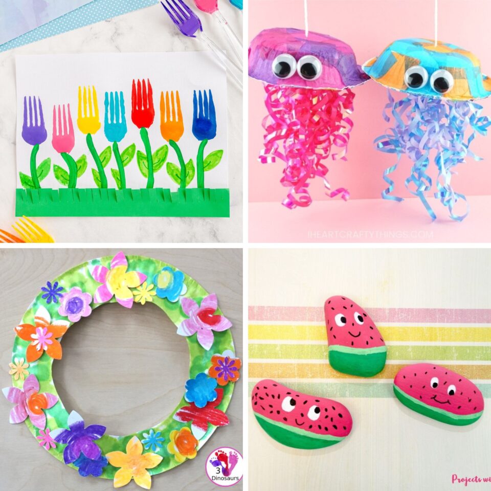 25+ Fun and Easy Summer Crafts for Kids - Live Like You Are Rich