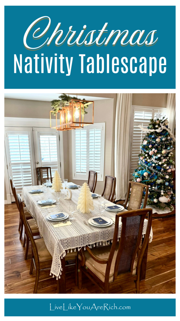 Christmas Nativity Tablescape - Live Like You Are Rich